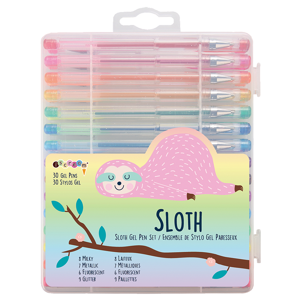 Sloth Gel Pen Set | Iscream